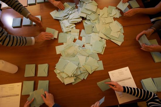 People Prepare Count Ballot Papers Counting Editorial Stock Photo ...