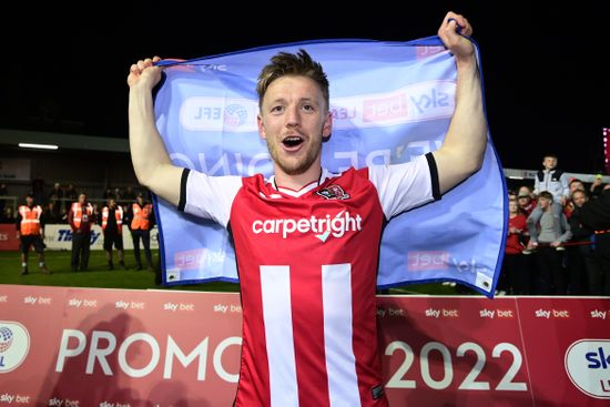 Matt Jay Captain Exeter City Celebrates Editorial Stock Photo - Stock ...