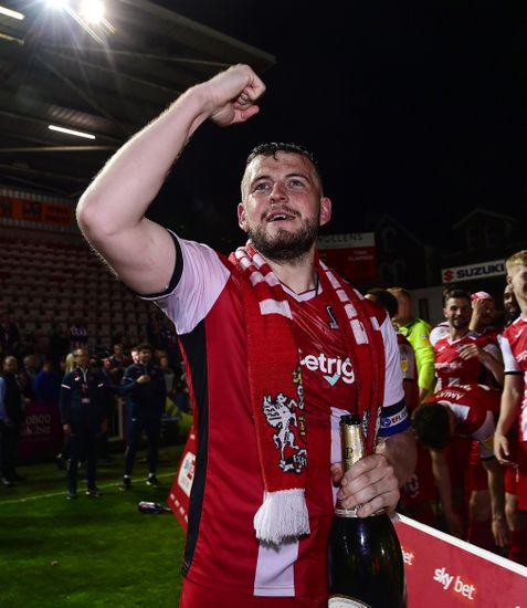 Pierce Sweeney Exeter City Celebrates Promotion Editorial Stock Photo ...