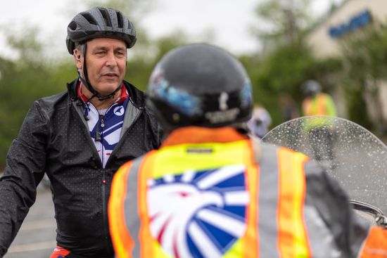 Cyclists Project Hero Seen They Participate Editorial Stock Photo ...