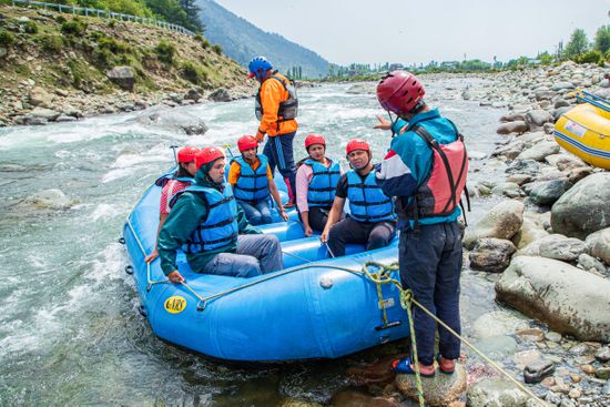Indian Tourists Receive Instructions Raft Guide Editorial Stock Photo ...