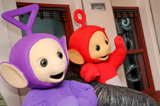 Teletubbies Visit Empire State Building Celebrate Editorial Stock Photo ...