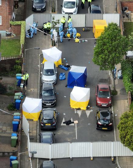 Police Evidence Tents Seen Street Outside Editorial Stock Photo - Stock ...