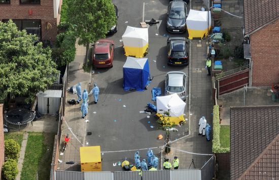 Police Evidence Tents Seen Street Outside Editorial Stock Photo - Stock ...