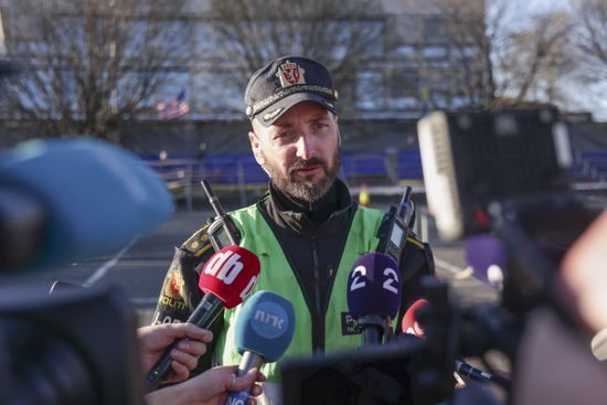 Police Chief Thomas Broberg Talks Press Editorial Stock Photo - Stock ...