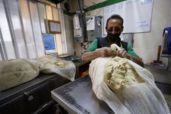 Person Packages Corn Dough Used Make Editorial Stock Photo - Stock ...