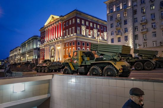 Russian Heavy Weapons Tverskaya Street During Editorial Stock Photo - Stock Image | Shutterstock
