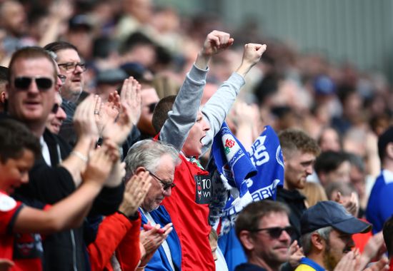 Blackburn Rovers Fan Sings His Team Editorial Stock Photo - Stock Image ...