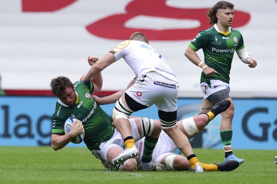 George Knott London Irish Tackled By Editorial Stock Photo - Stock ...