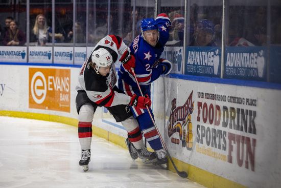 Utica Comets Forward Tyler Irvine 14 Editorial Stock Photo - Stock ...