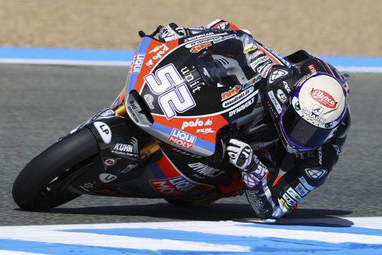 Moto2s Spanish Rider Jeremy Alcoba Liqui Editorial Stock Photo - Stock ...