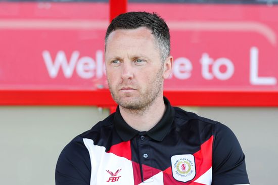 Crewe Alexandra Manager Alex Morris During Editorial Stock Photo ...