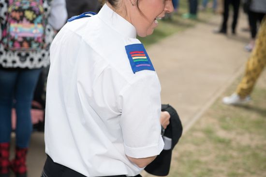 Police Shoulder Badges Rainbow Colours During Editorial Stock Photo ...
