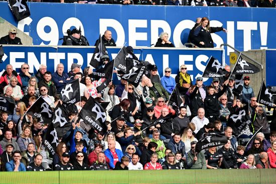 Ospreys Vs Scarlets Ospreys Fans Watch Editorial Stock Photo - Stock ...