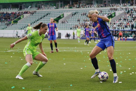 Ewa Pajor 17 Wolfsburg Maria Leon Editorial Stock Photo - Stock Image ...