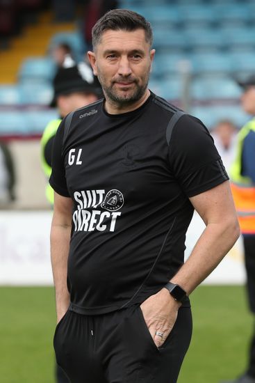 Hartlepool United Manager Graeme Lee During Editorial Stock Photo ...
