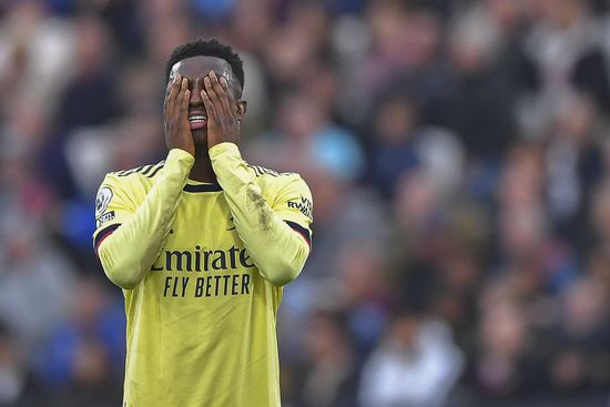 Edward Nketiah Arsenal Reacts During English Editorial Stock Photo ...