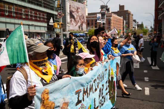Over Thousand Workers Rights Advocates Participated Editorial Stock ...