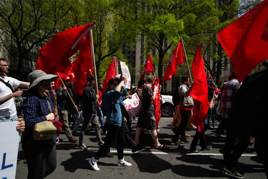 Over Thousand Workers Rights Advocates Participated Editorial Stock ...