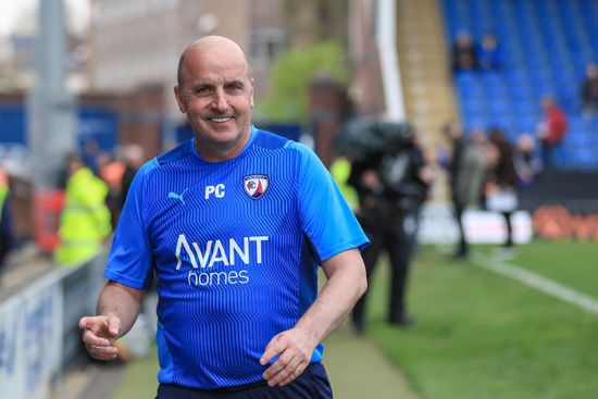 Paul Cook Manager Chesterfield Smiles During Editorial Stock Photo ...