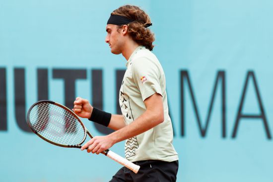 Petros Tsitsipas Stefanos Tsitsipas Greece Plays Editorial Stock Photo ...