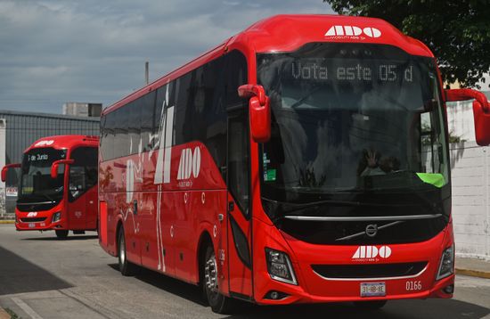 Ado Buses Seen Bus Station Playa Editorial Stock Photo - Stock Image ...