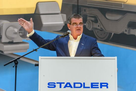 Peter Spuhler Ceo Stadler Presentation New Editorial Stock Photo ...