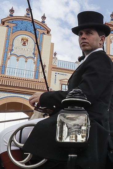 Coachman Traditional Attire Attends Sevilles Fair Editorial Stock Photo ...