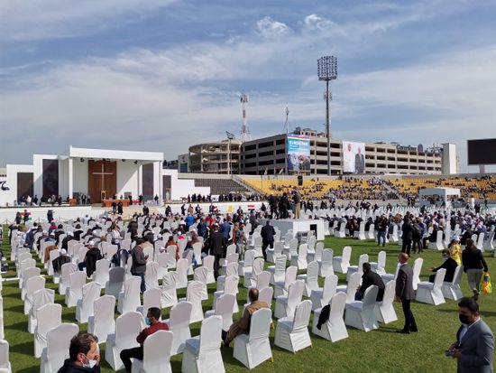 Believers Government Representatives Popes Mass Erbil Editorial Stock ...