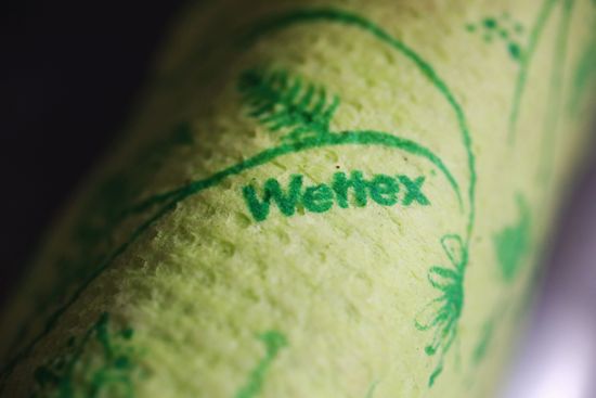 Wettex Swedish Compostable Sponge Cloth Natural Editorial Stock Photo ...