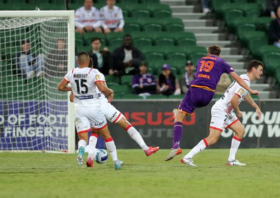 Callum Timmins Perth Glory Scores His Editorial Stock Photo - Stock ...