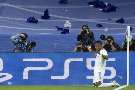 Real Madrids Striker Rodrygo Goes Celebrates Editorial Stock Photo ...