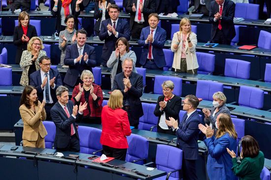Bas Spd Applauding Members Spd Parliamentary Editorial Stock Photo ...