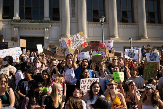 Uc Berkeley Students Protest On Campus Editorial Stock Photo - Stock ...