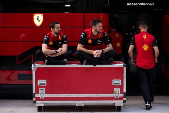 Scuderia Ferrari Team Members Take Break Editorial Stock Photo - Stock ...