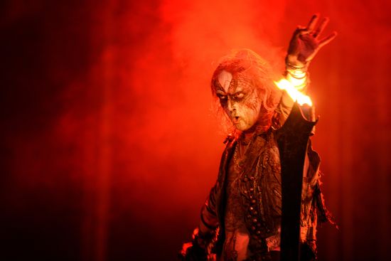 Singer Erik E Danielsson Watain Performing Editorial Stock Photo ...