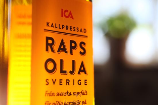 Rapeseed Oil Swedish Rapsolja Swedish Rapeseed Editorial Stock Photo ...