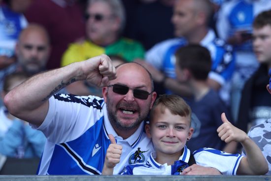 Bristol Rovers Fans Following Pitch Invasion Editorial Stock Photo ...