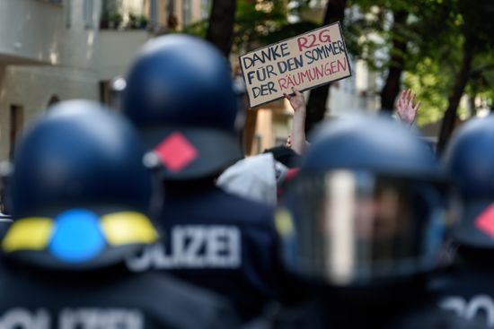 Stopping Spontaneous Demonstration By Police Forces Editorial Stock ...