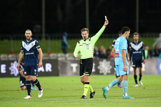 Match Referee Alexander King Shows Yellow Editorial Stock Photo - Stock ...