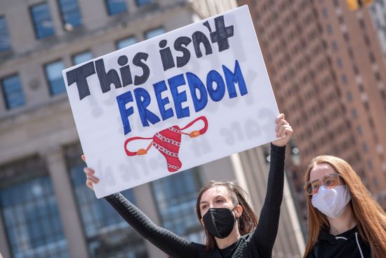 Several Hundred Activists Held Reproductive Rights Editorial Stock ...