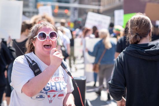 Several Hundred Activists Held Reproductive Rights Editorial Stock ...