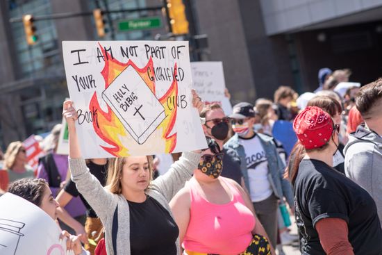 Several Hundred Activists Held Reproductive Rights Editorial Stock ...