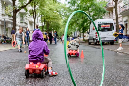 Berlins First Temporary Play Street Closed Editorial Stock Photo ...