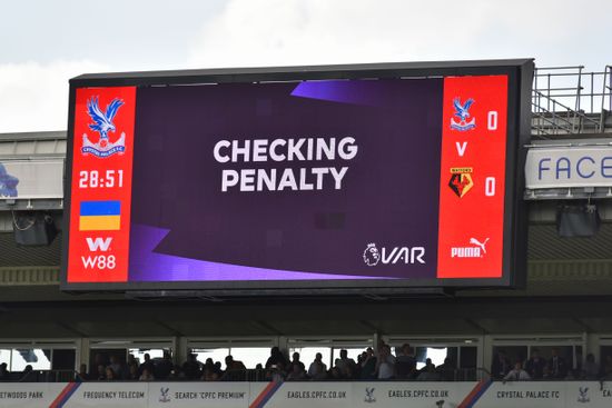 Var Checking Penalty During Premier League Editorial Stock Photo ...