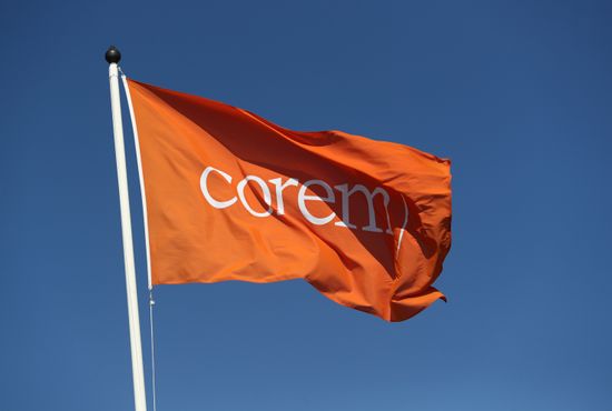 Flag Corem Property Group Ab Which Editorial Stock Photo - Stock Image ...