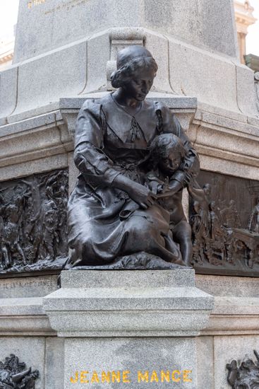 Jeanne Mance Sculpture Detail Memorial Paul Editorial Stock Photo ...
