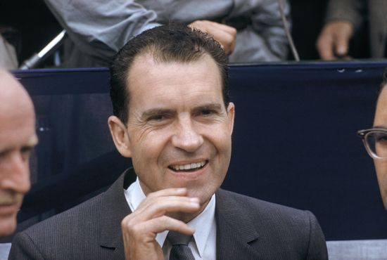 Republican Presidential Nominee Richard Nixon Head Editorial Stock ...