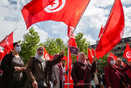 Protesters Listen Speech While Raising Placards Editorial Stock Photo ...