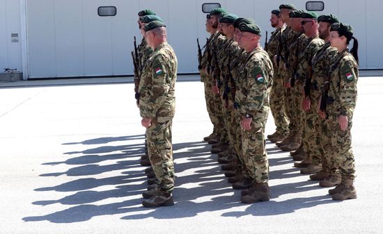 Soldiers European Union Force Eufor Attend Editorial Stock Photo ...